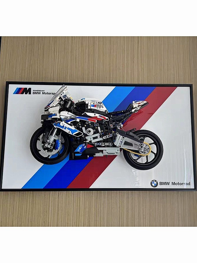 BMW M 1000 RR LEGO Technic Super Bike 3D Wall Poster